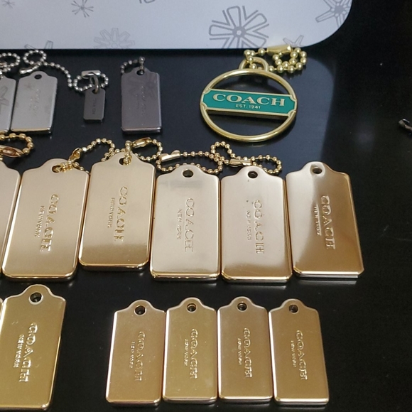 Coach | Bags | Coach Metal Hang Tag Gold Xl | Poshmark